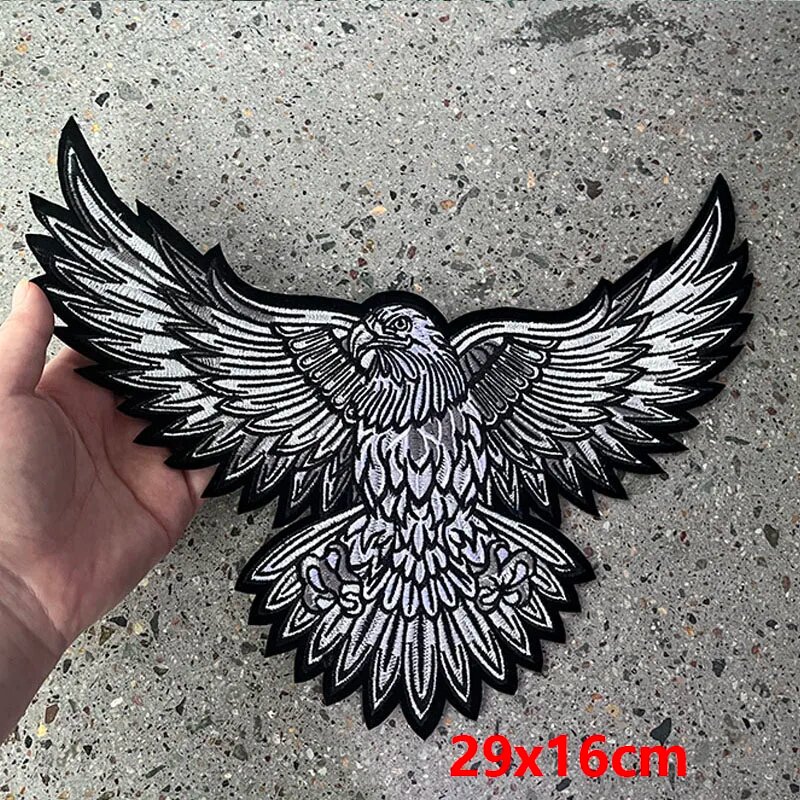 Вышитая нашивка с орлом, 29x16 см, DB0149CT