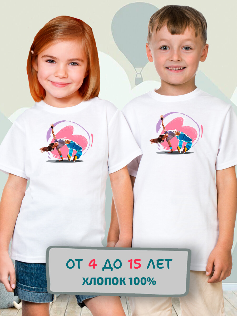 Футболка брейк данс с девушкой