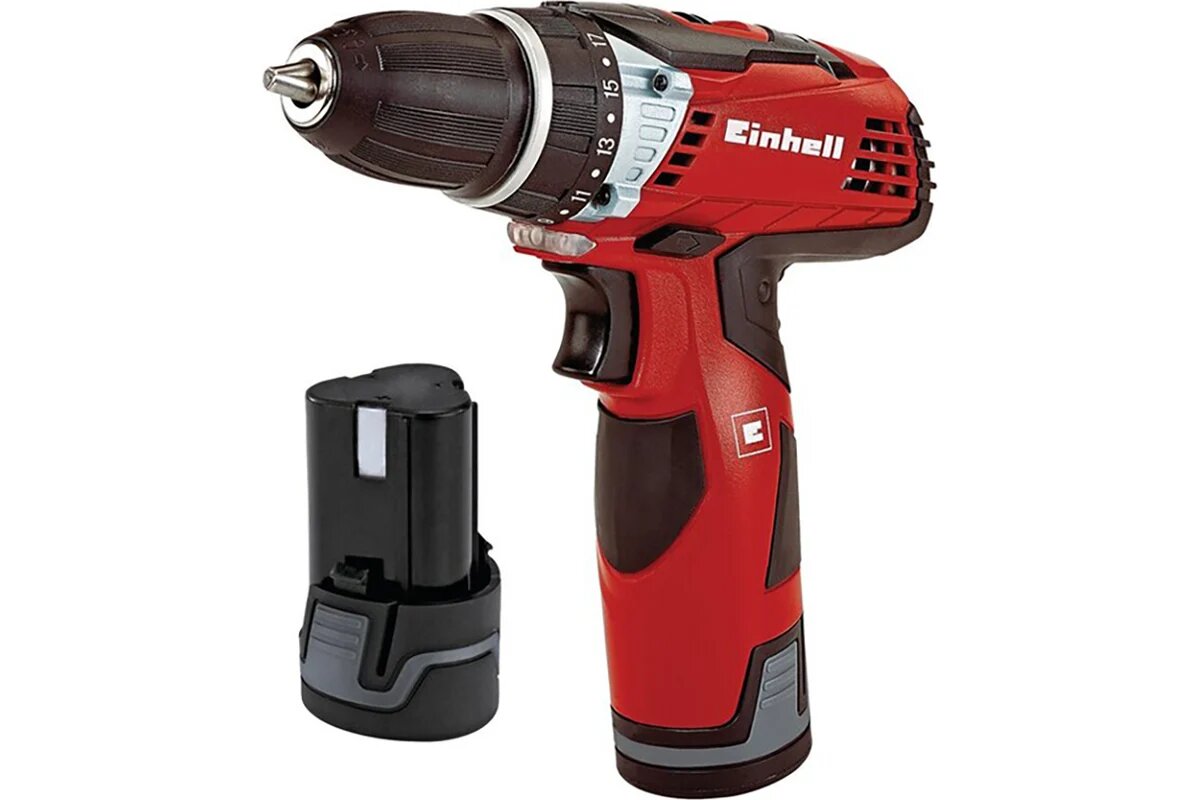Einhell Дрель аккумуляторная TE-CD 12 Li, 12В,2ск,30Нм,2x2.0 Ач, вставной акк, кейс E-box 4513619