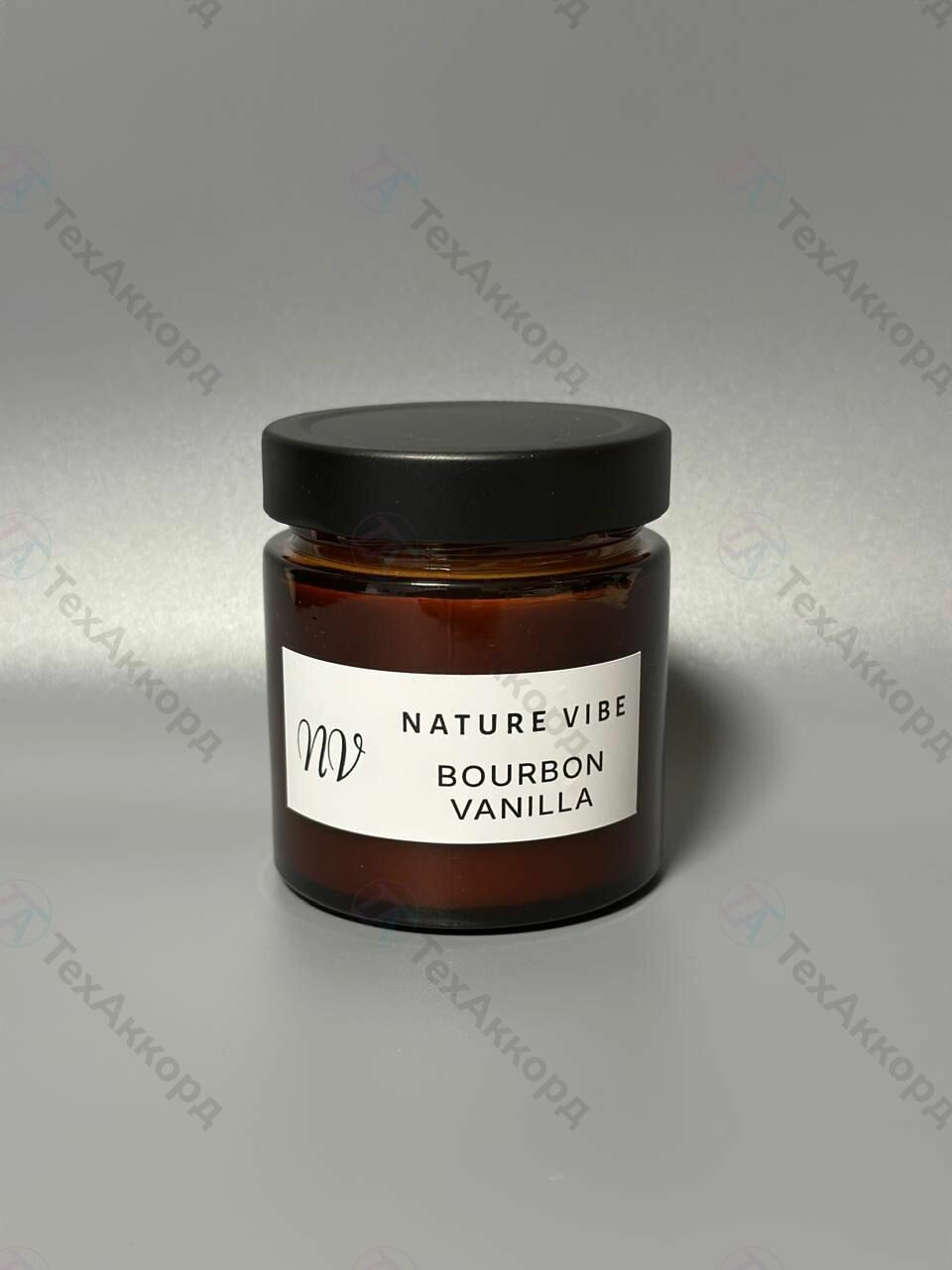 Свеча в стакане с ароматом "Бурбонская ваниль", 180 мл.