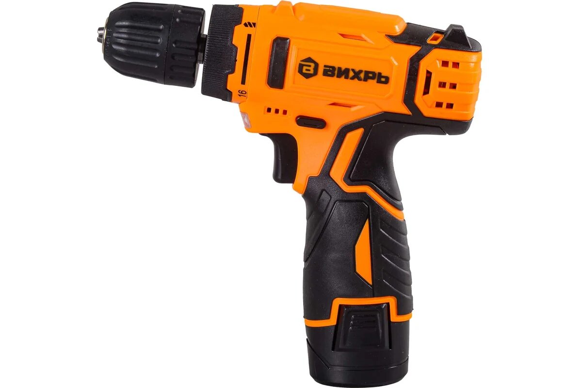 Аккумуляторная дрель Вихрь ДА-12-1, в комплекте с зарядным устройством, 12В