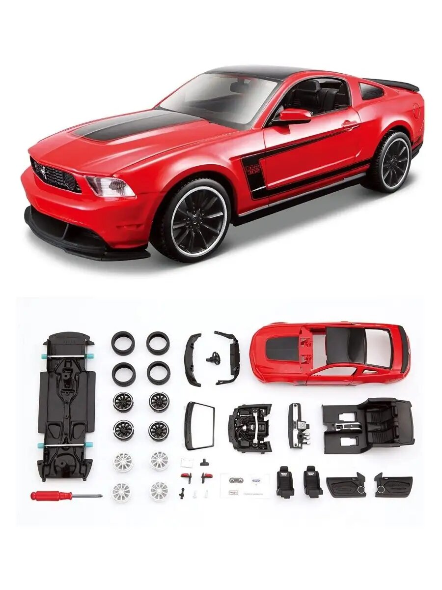 Cборная модель машинка металлическая Ford Mustang Boss 302
