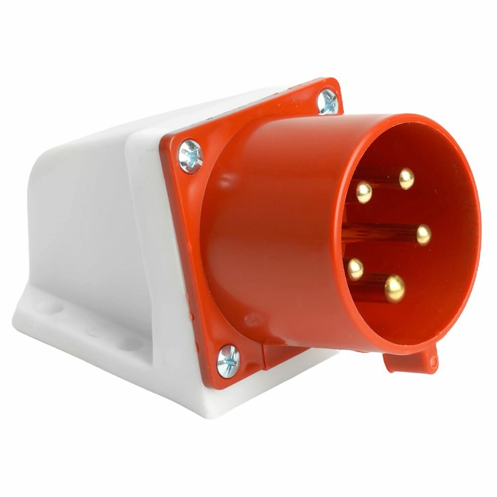 Вилка угловая STEKKER ST-525 32А 380В 3P+PE+N IP44, PPG32-525-44