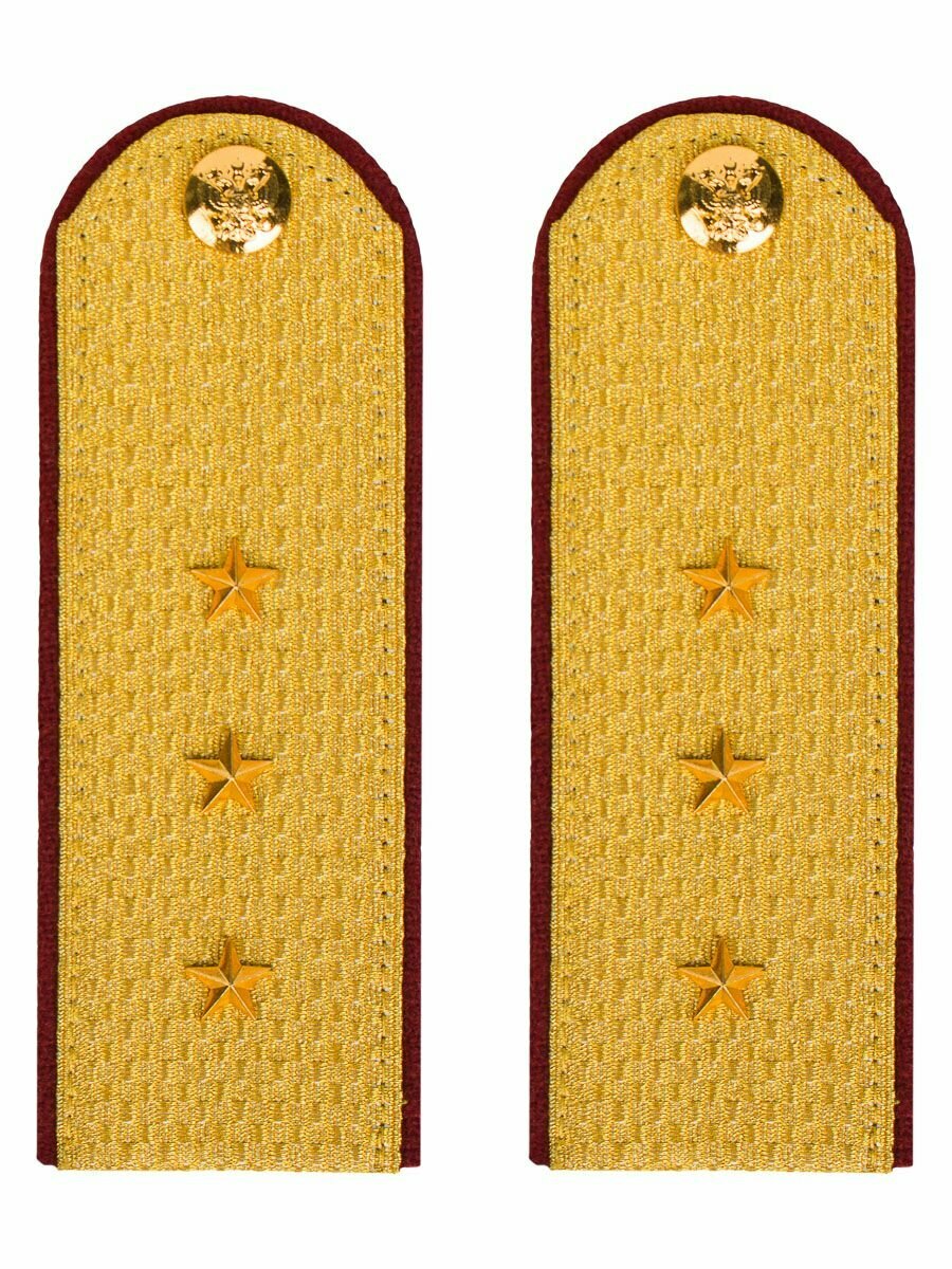 Погоны фсин парадные Старший Прапорщик картон цвет золотой