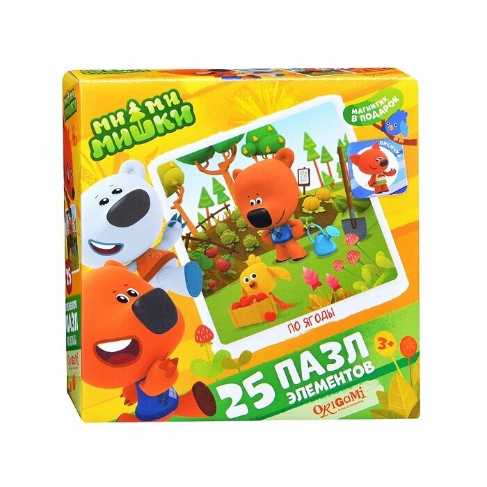 Пазл Origami По ягоды. МиМиМишки, 25 элементов (03505)