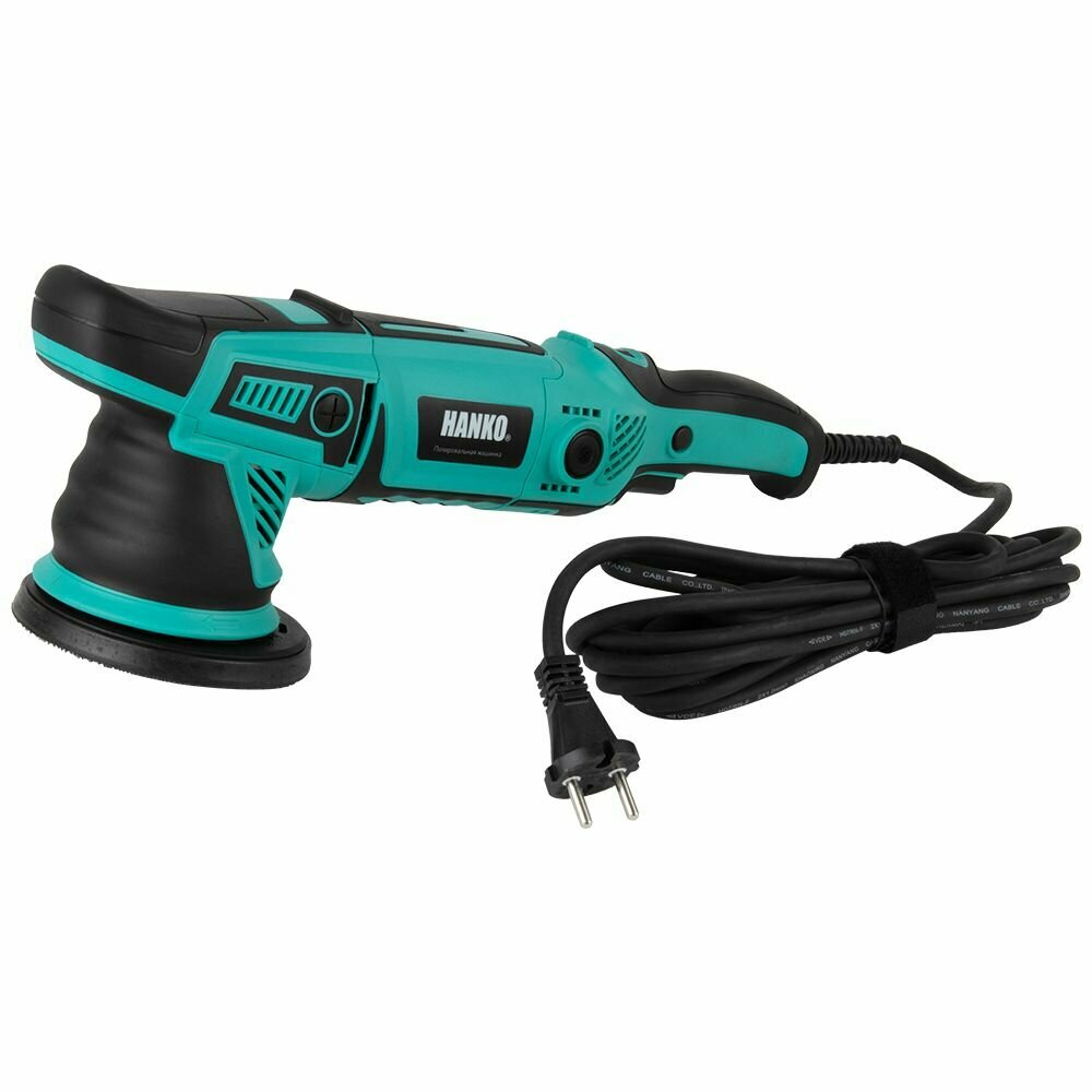 Полировальная машинка, угловая электрическая HANKO PL-15LB с вращ-орбитальным типом движения 125мм