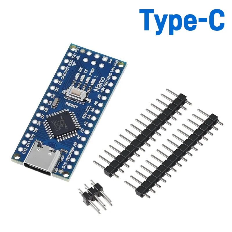 Nano 3.0 V3.0 Mini/Type-C/Micro USB с загрузчиком, совместимый контроллер для Arduino CH340, модуль USB-драйвера ATMEGA328P