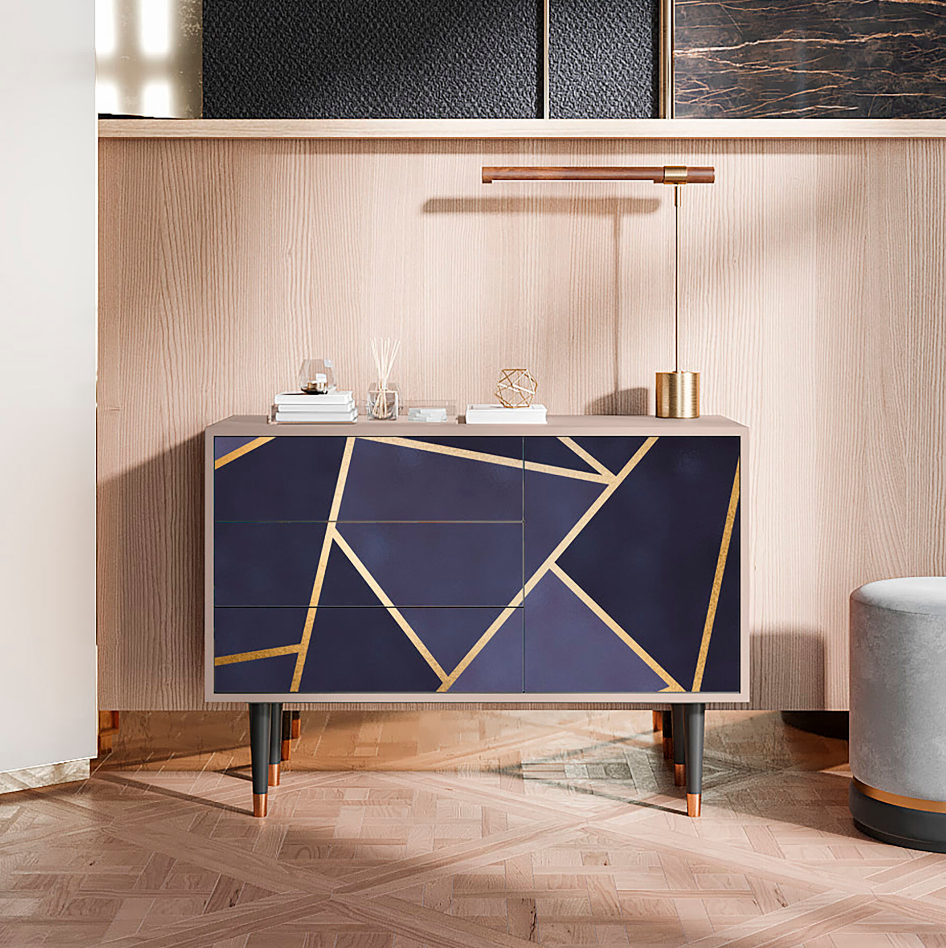 Комод - STORYZ - S3 The Amethyst, Размер - 115 x 84 x 41 см, Цвет корпуса - , Бежевый