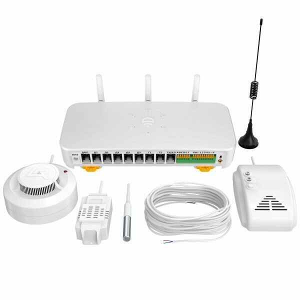 Комплект установочный EctoControl "Отопление" Комплект #3 датчик дыма температуры и утечки газа