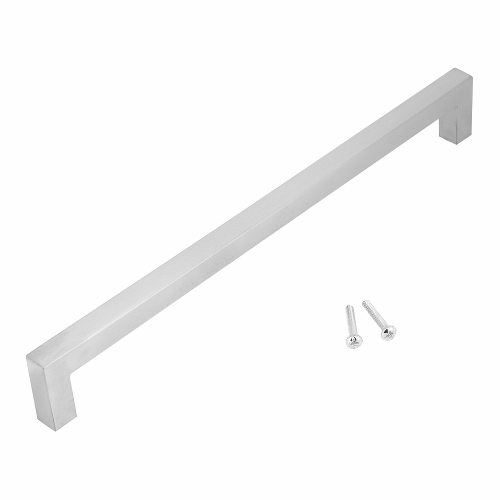 Ручка для шкафа из нержавеющей стали 304, серебристого цвета, 12 мм, простой стиль, аксессуар для мебельных дверей (288 мм)