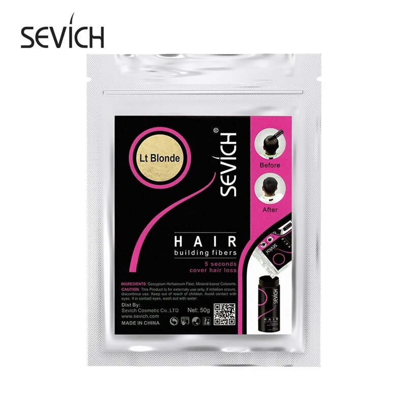 Кератиновая пудра для волос Sevich, 10 цветов 50g Light Blonde