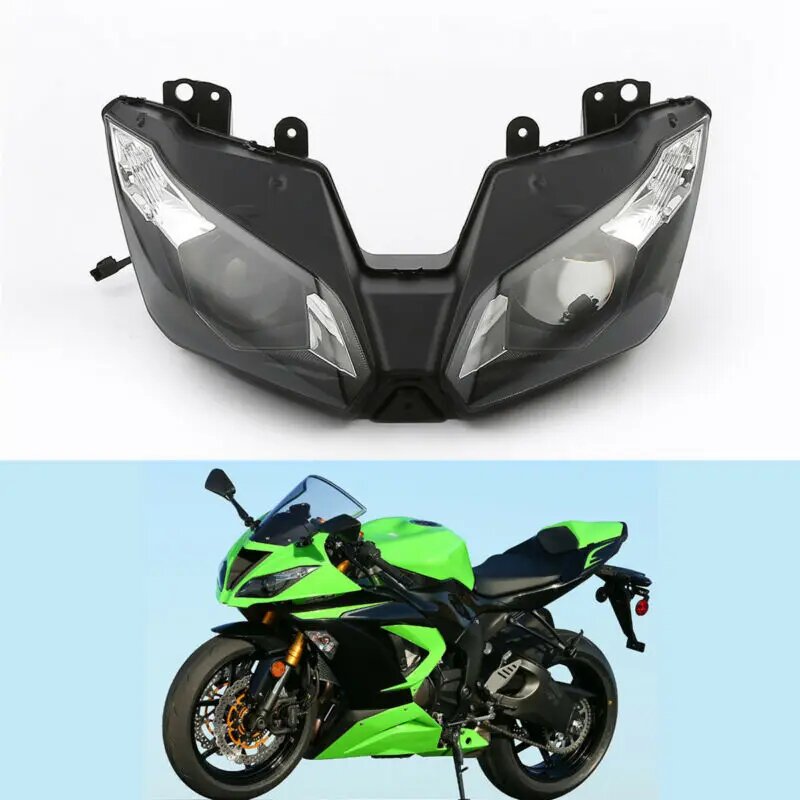 Мотоциклетная фара в сборе для Kawasaki Ninja ZX-6R ZX6R ZX636 2013-2016