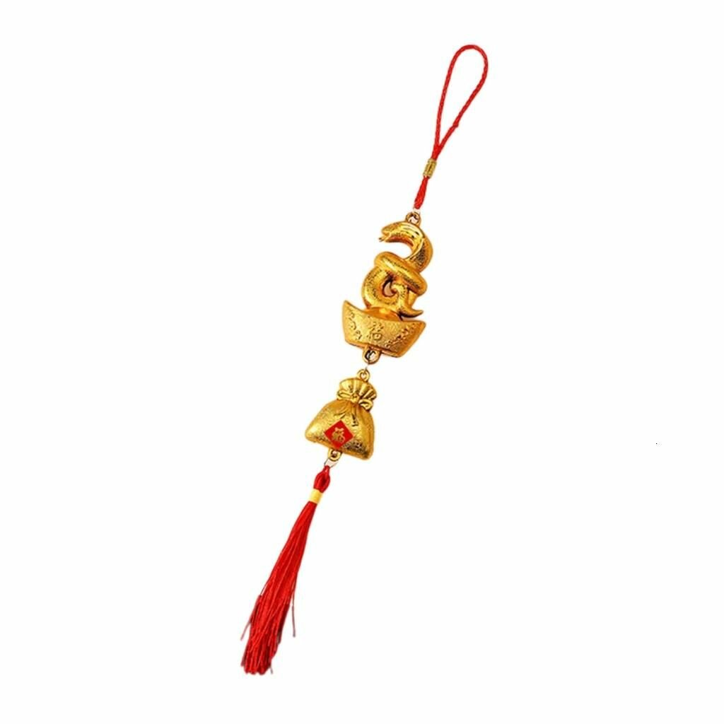 Декоративные подвески с кисточками в виде змеи 2025 для Нового года и новоселья, - Средний тканевый мешок