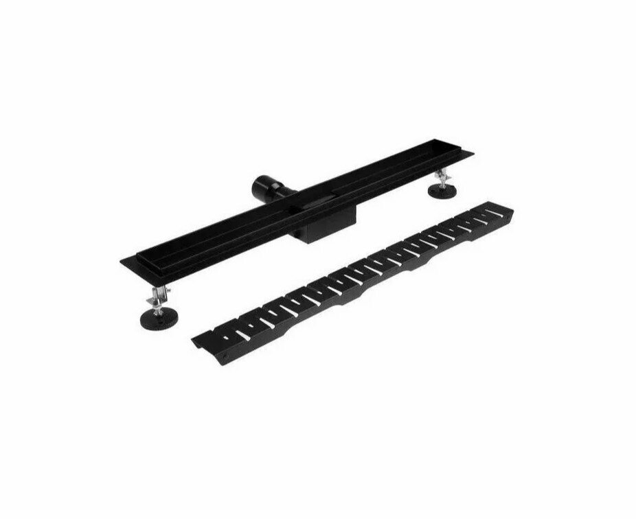 Душевой трап черный матовый 500*70 TIM