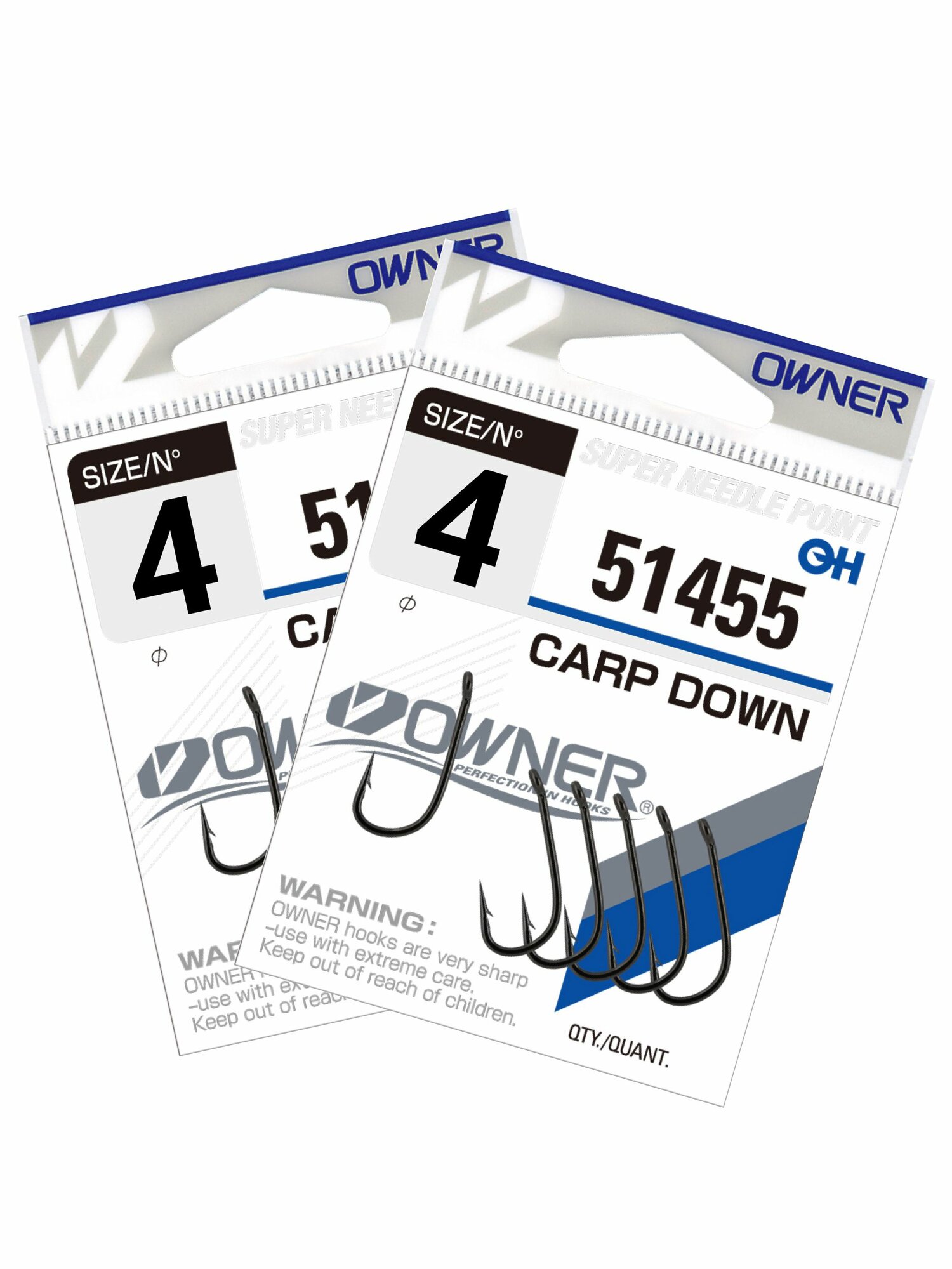 OWNER Крючок Carp Down BC №4 6шт 2 упаковки