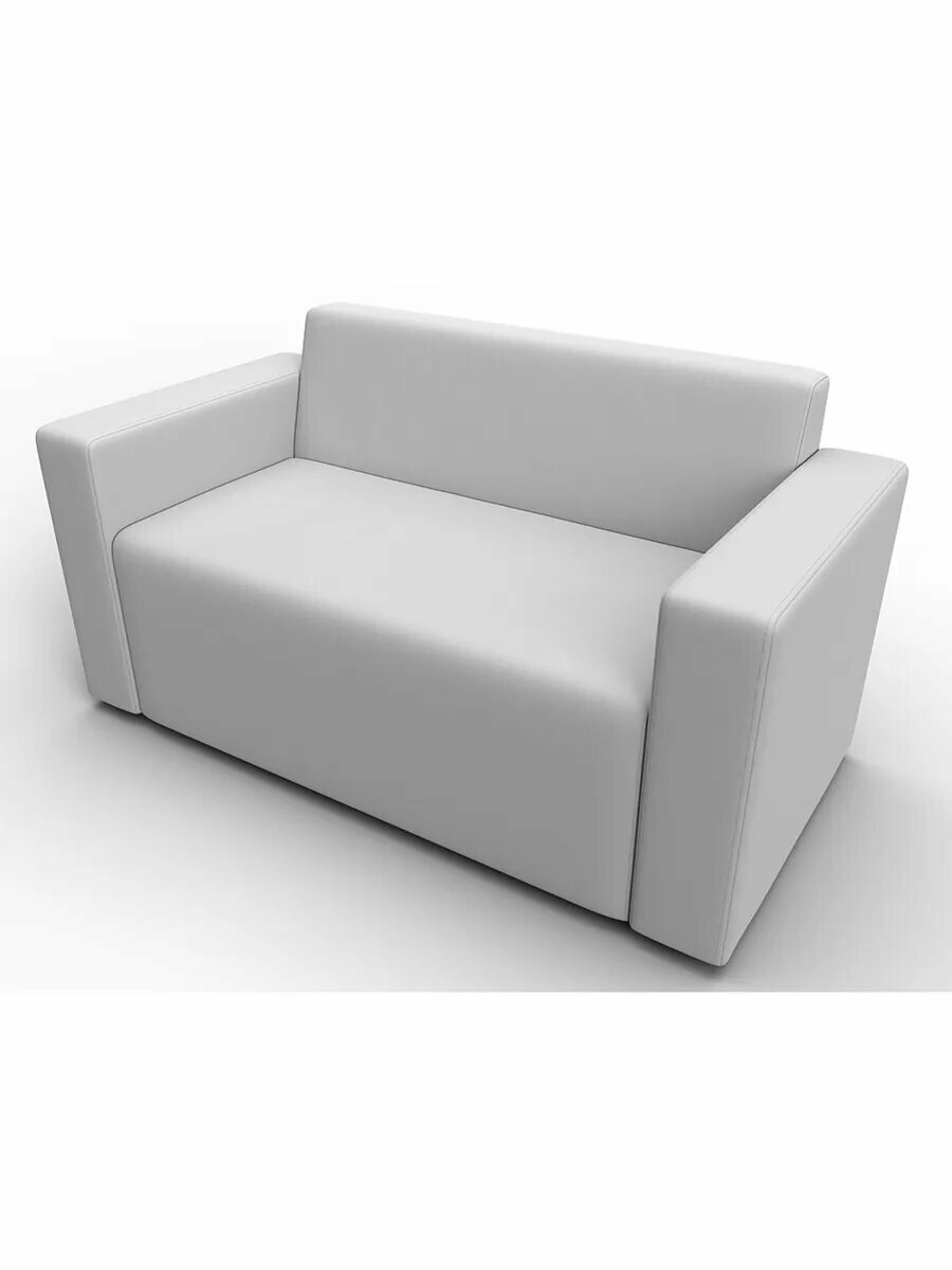 Маленький прямой диванчик для кухни Пальмира, 143х71х74 см, нераскладной, экокожа