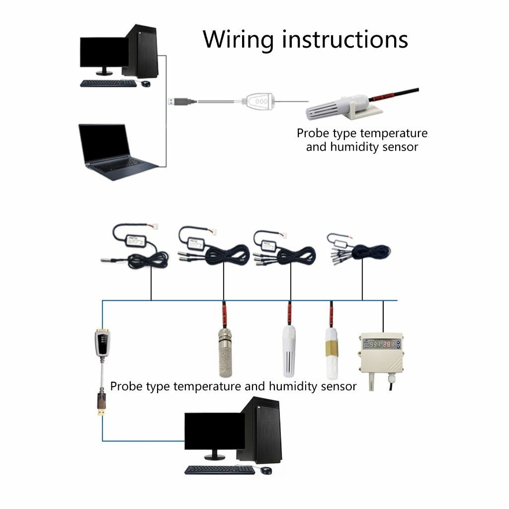 Датчики температуры и влажности RS485
