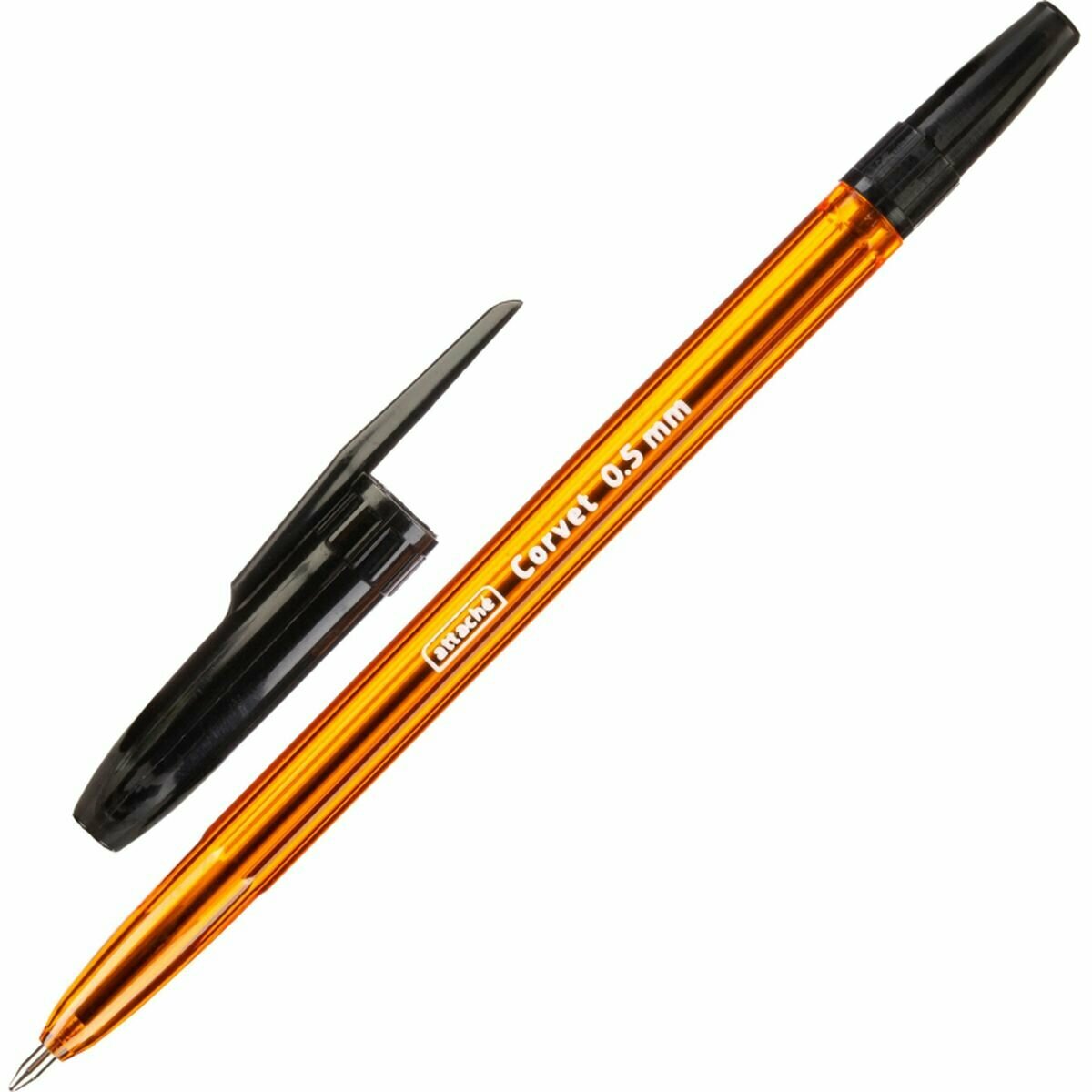 Ручка шариковая Attache Corvet (0.5мм, синяя, масляная основа) (1886430), 50шт.