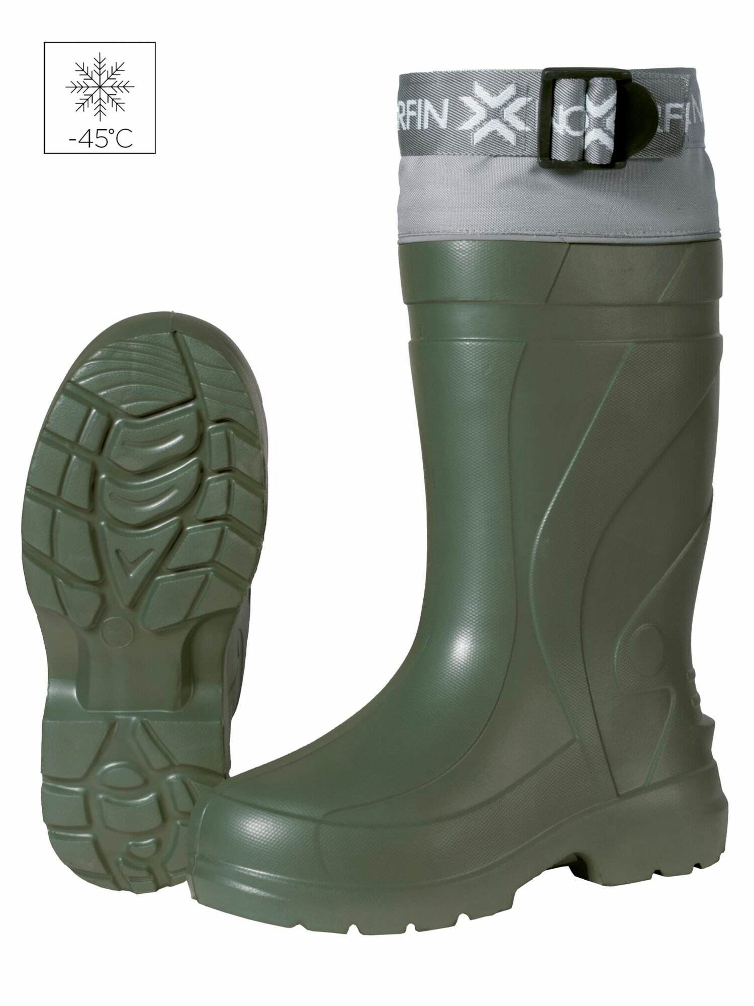 Сапоги зимние Norfin SCANDIC с манжетом (хаки) -45 EVA р.40-41