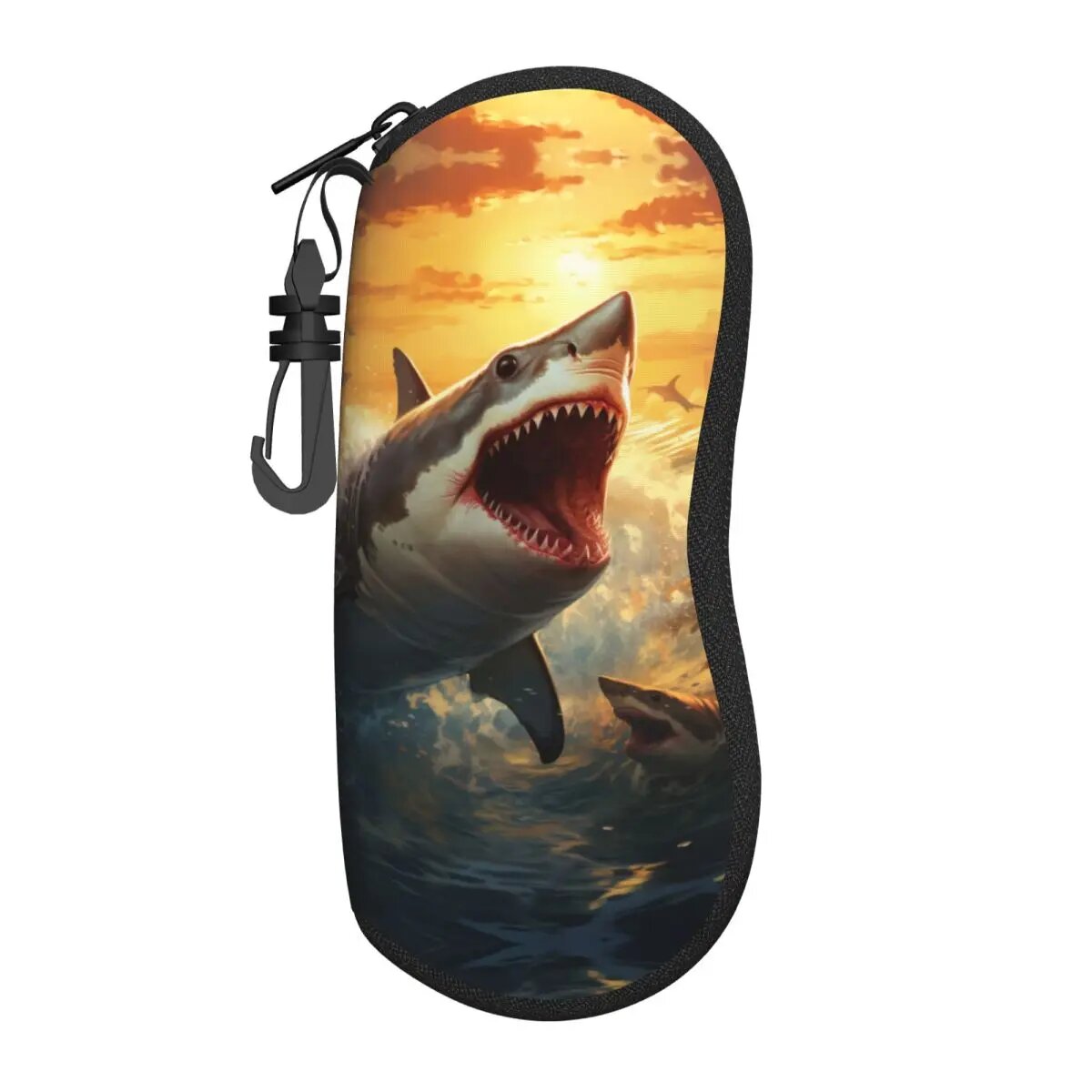Изготовленный на заказ футляр для очков в виде акулы, крутой футляр для очков, коробка для солнцезащитных очков