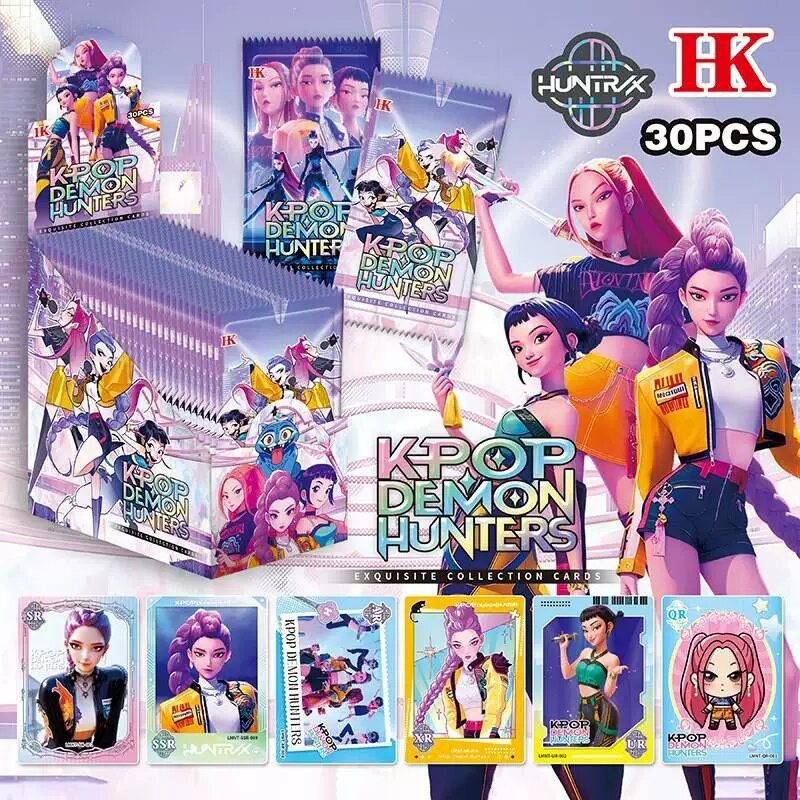 Коллекционные карточки KPOP Demon Hunter Girls Group и Shaka Boys Group: полный набор персонажей, редкие SSR-карты,