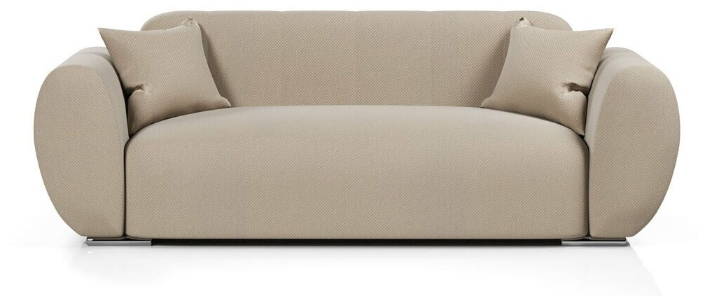 Диван Китти (Kitty), 224х94х94 см, диван нераскладной, ППУ, мягкие подлокотники, удобное сиденье, декоративные подушки