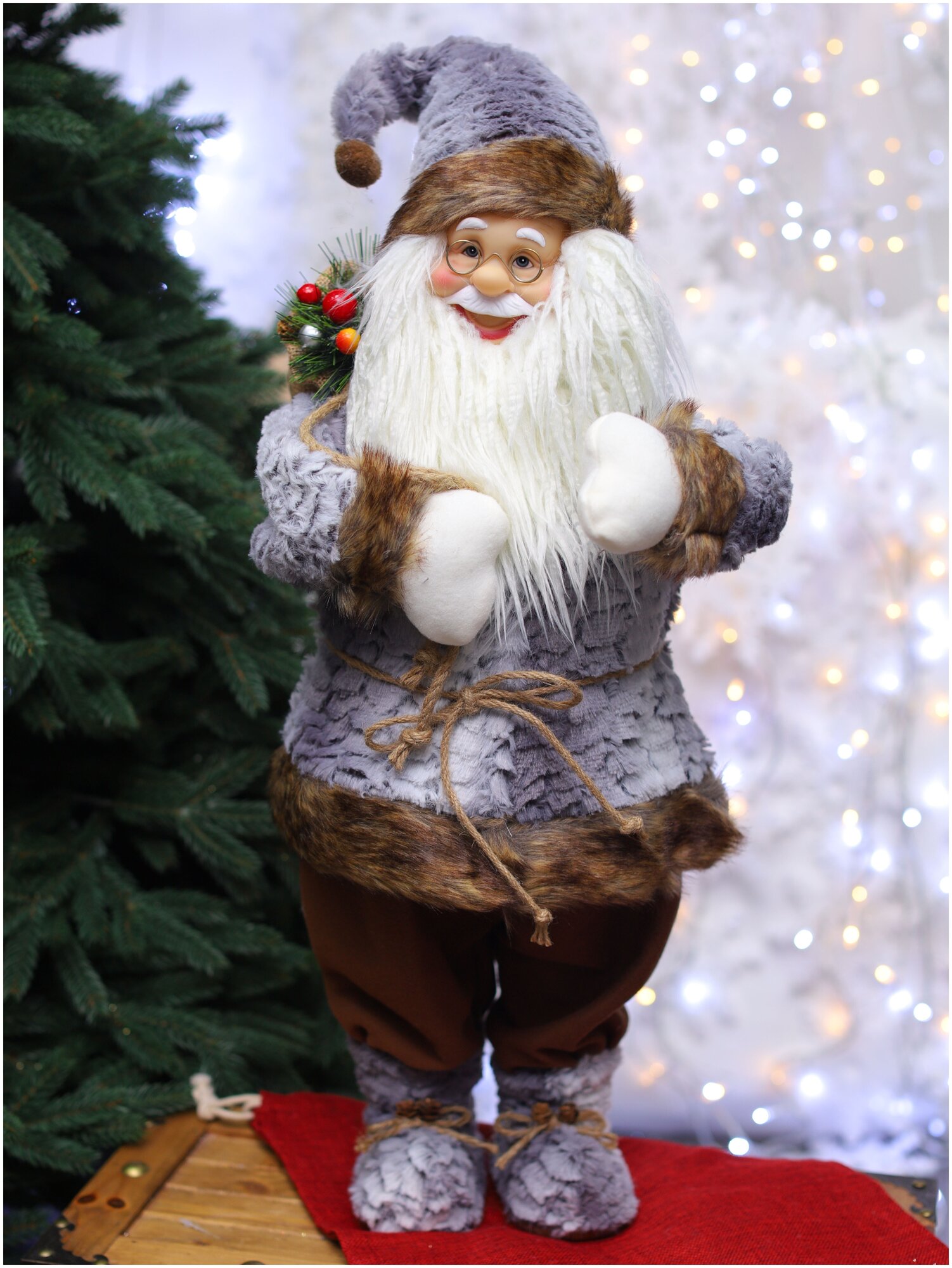 Новогодняя фигурка Дед Мороз, 60 см