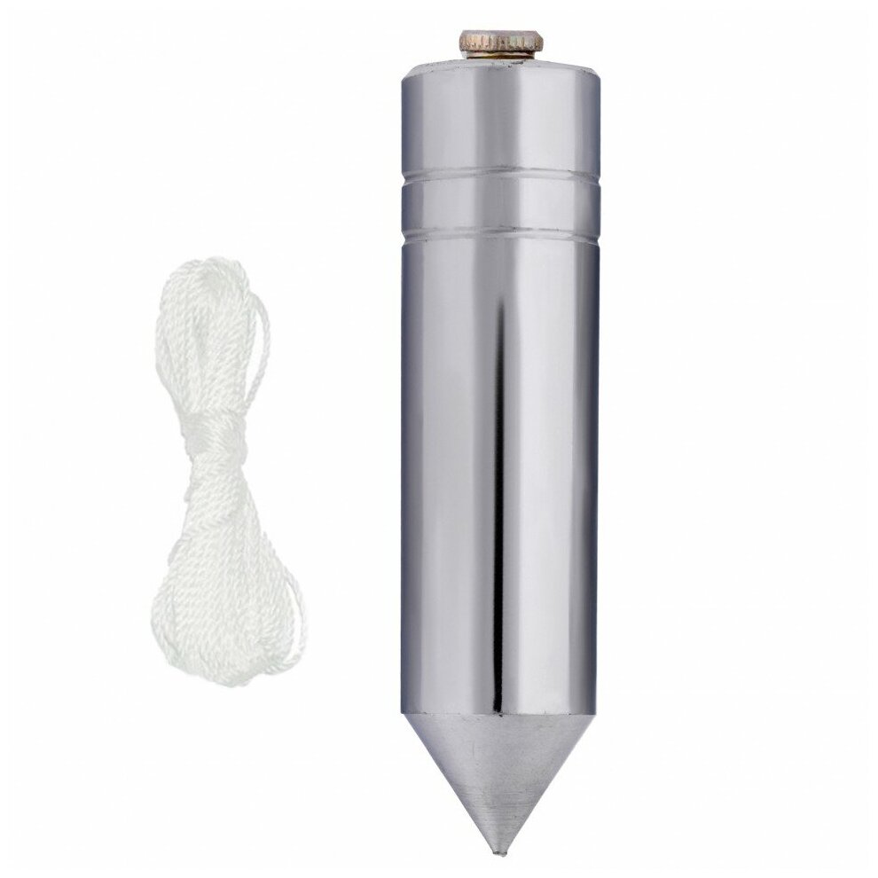 Отвес цилиндрический, 400 г, шнур 5 м Matrix, 84889