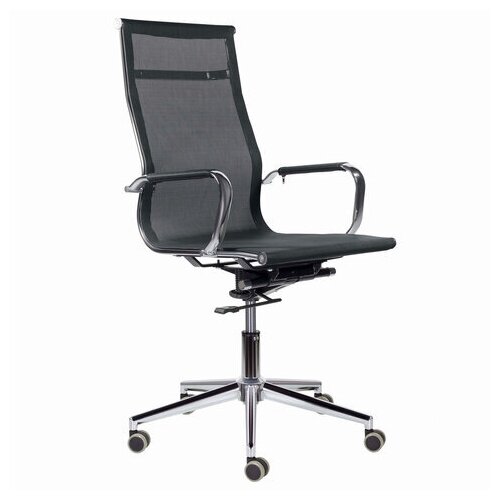 Кресло офисное Brabix PREMIUM "Net EX-533", хром, сетка, черное, 532546