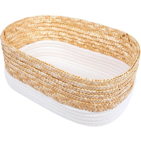 Корзина стеллажная Natural House "Сканди", Д260 Ш160 В100, молочный (QR-22S)