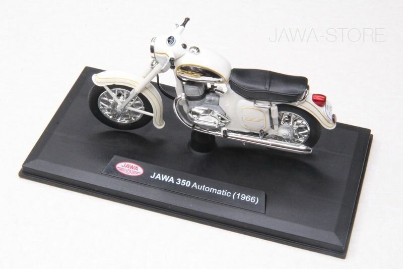 Модель Ява 350 1:18 масштаб (белая) (Чехия)