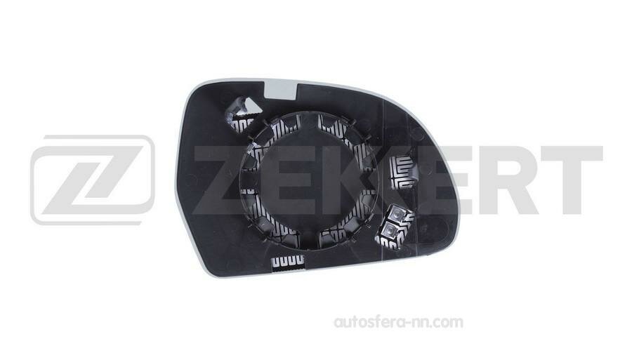 ZEKKERT SP1028 Зеркальный элемент левый асферический с подогревом Audi Q3 11- A3 II 08- Skoda Octavia (1Z3 933)