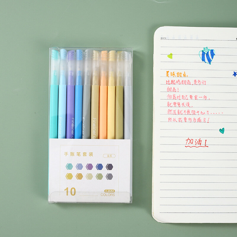 Гелевая ручка Morandi Color Set Student Hand Account Pen, 0.5 мм, цвет заправки Соль