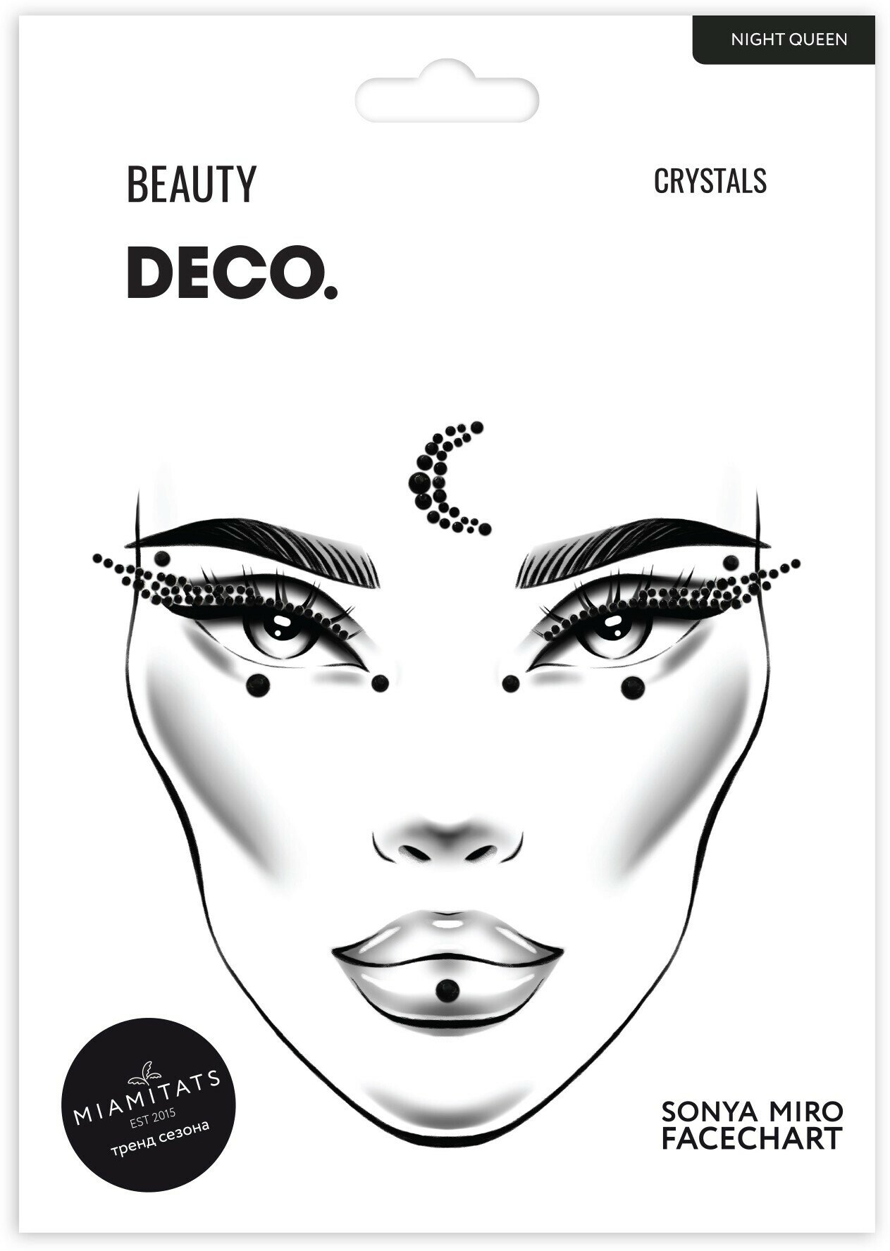 Кристаллы для лица и тела DECO. FACE CRYSTALS by Miami tattoos (Night queen)