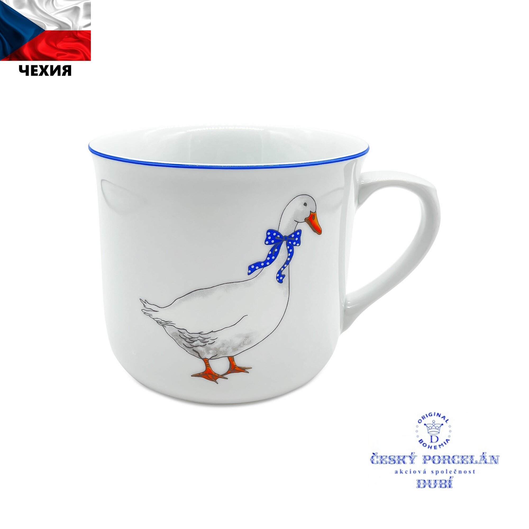 Кружка Varak "Гуси" 650 мл / фарфор / Чехия