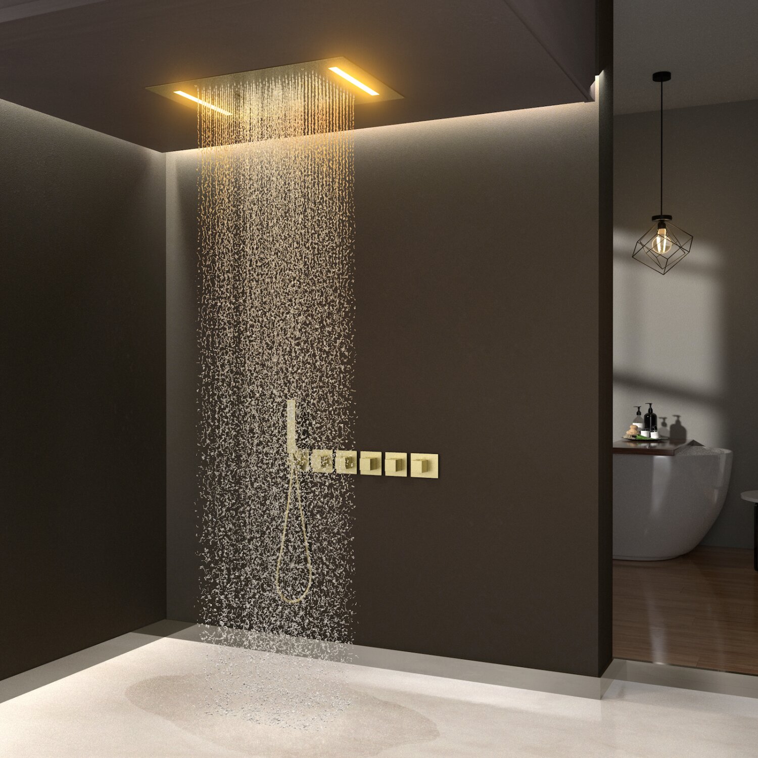 Душевая система Timo Petruma золото матовое SX-5229/17SM