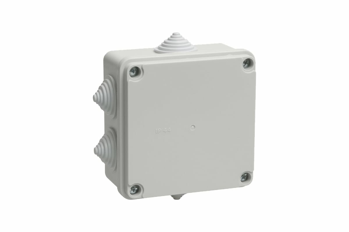 IEK UKO11-100-100-050-K41-55 Распаечная коробка IP55 100x100x50 с 6 гермоводов КМ41234