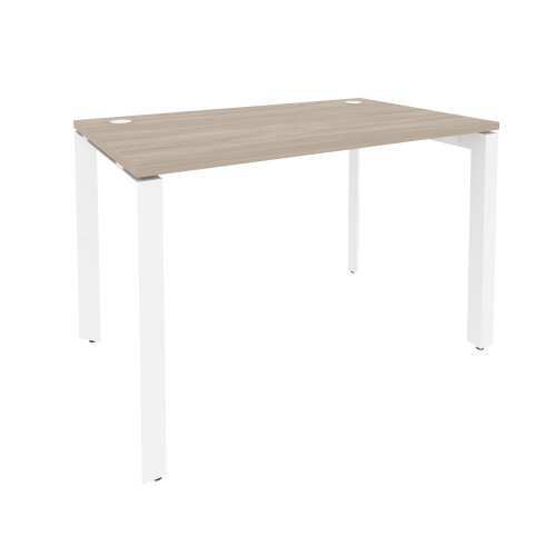 Стол рабочий Riva CHAIR на П-образном м/к O. MP-SP-2.7 Дуб аттик/Белый металл 1180*720*750 Onix