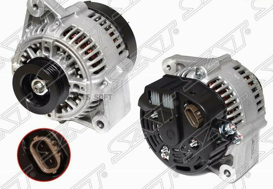 Генератор TOYOTA CORONA/CALDINA/CAMRY/VISTA 1.8 92-98/IPSUM 2.0 96-01/RAV4 2.0 94-00 3/4/5SFE 12V 80 SAT ST-27060-74620 | цена за 1 шт