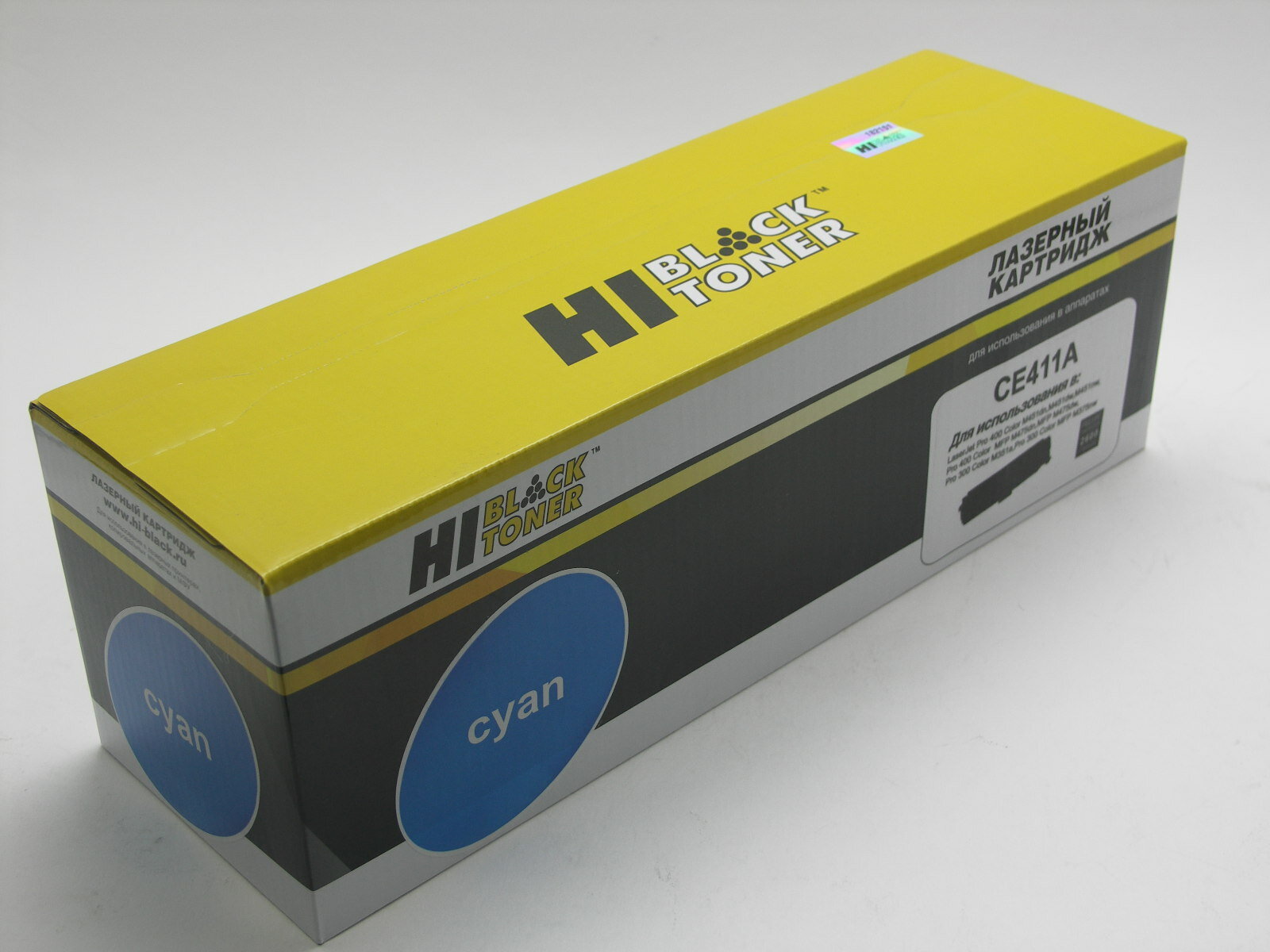 Картридж CE411A HP CLJ M452DW/DN/NW/M477FDW/477DN/477FNW, cyan, Hi-Black