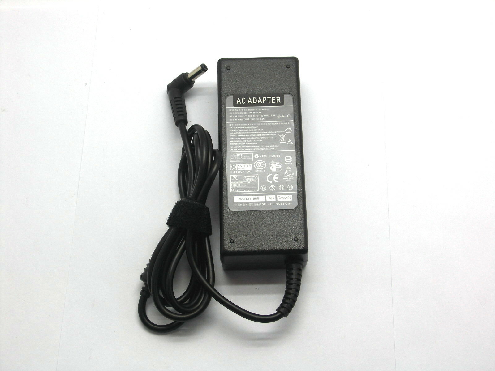 Блок питания для Lenovo 20V/4,5A 90W, разъем 5,5x2,5mm, с кабелем в розетку, ADP-LE-24
