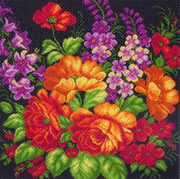 Рисунок на ткани Матренин Посад "Сияние ночи" 41x41 см