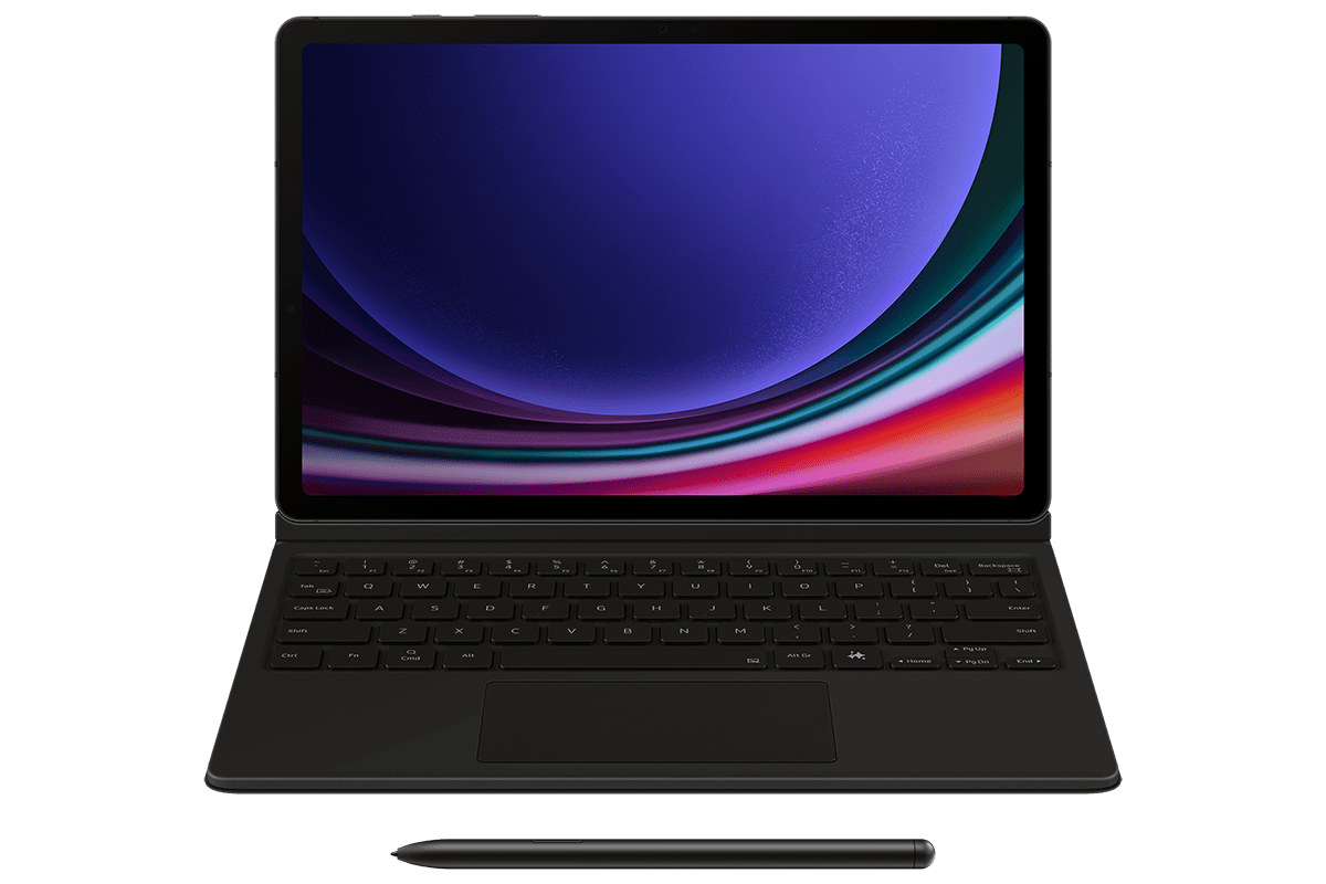 Чехол-клавиатура с тачпадом Samsung Book Cover Keyboard (с клавишей AI) Tab S9 | S9 FE, чёрный