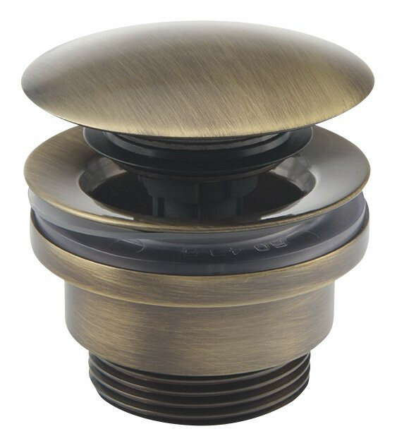 Универсальный донный клапан для раковины, биде 1"1/4 дюйма в цвете "бронза"