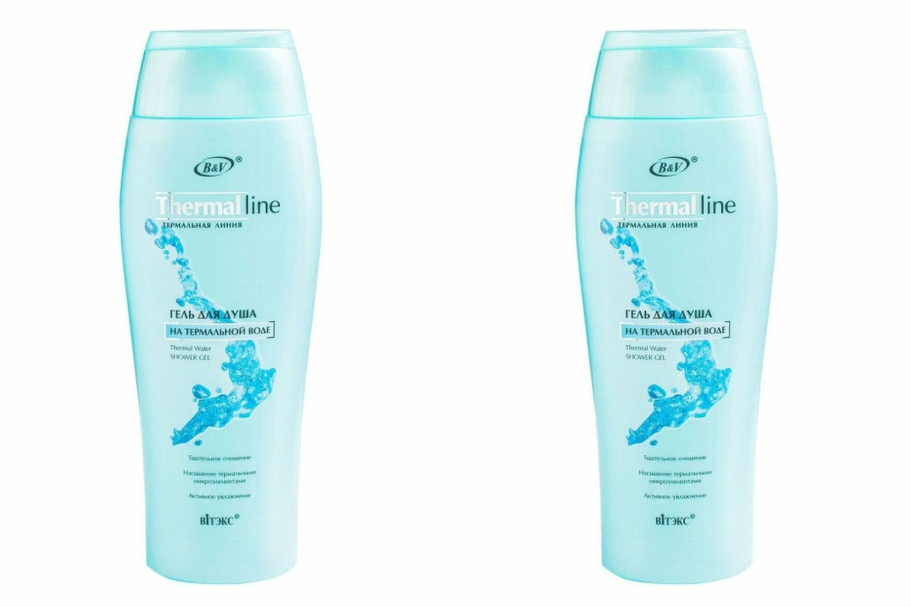 Витэкс Гель для душа на термальной воде 500 мл, 2шт