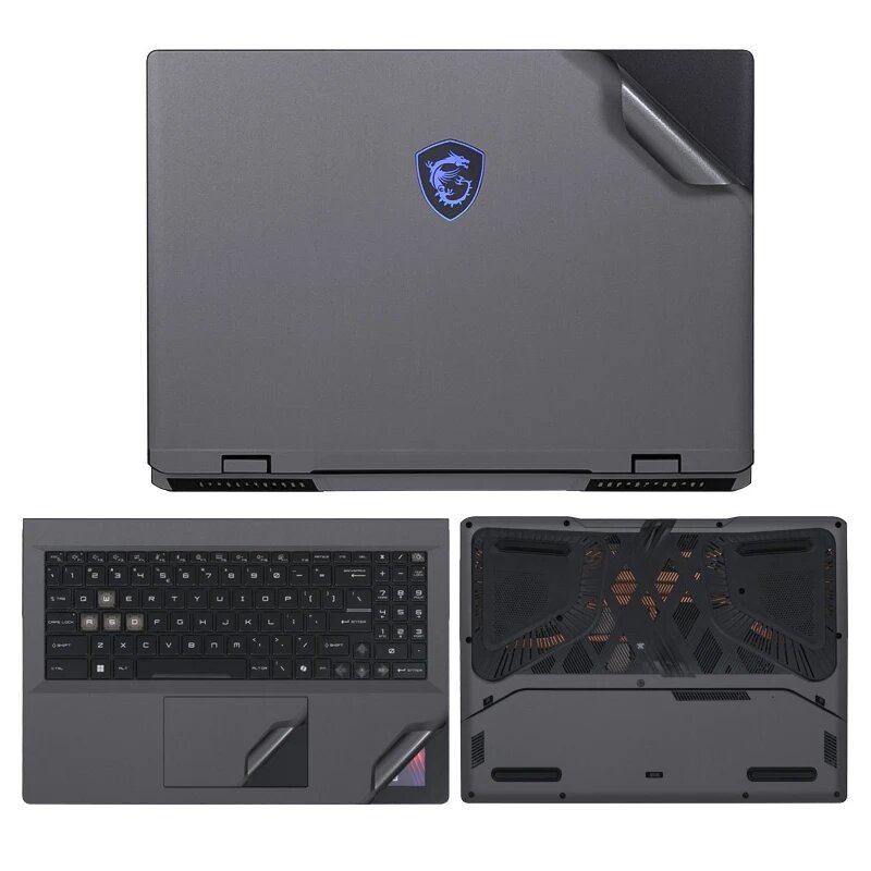 Кожаный чехол для ноутбука MSI Crosshair 16 HX AI Crosshair 16/17 HX D14VF Sword 16 HX PRE-CUT Защитная пленка для ноутбука