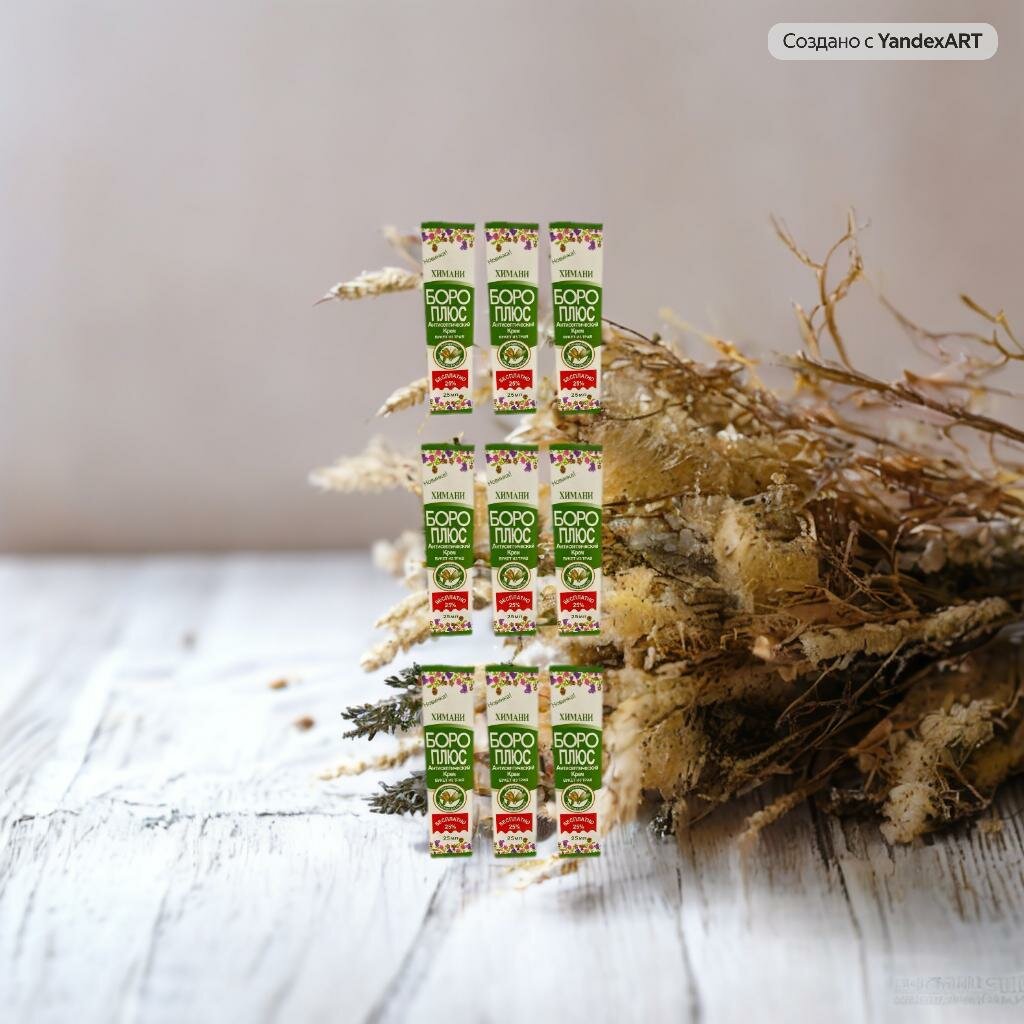 Крем для кожи Himani BORO PLUS, антисептический, 25 мл, 9 уп