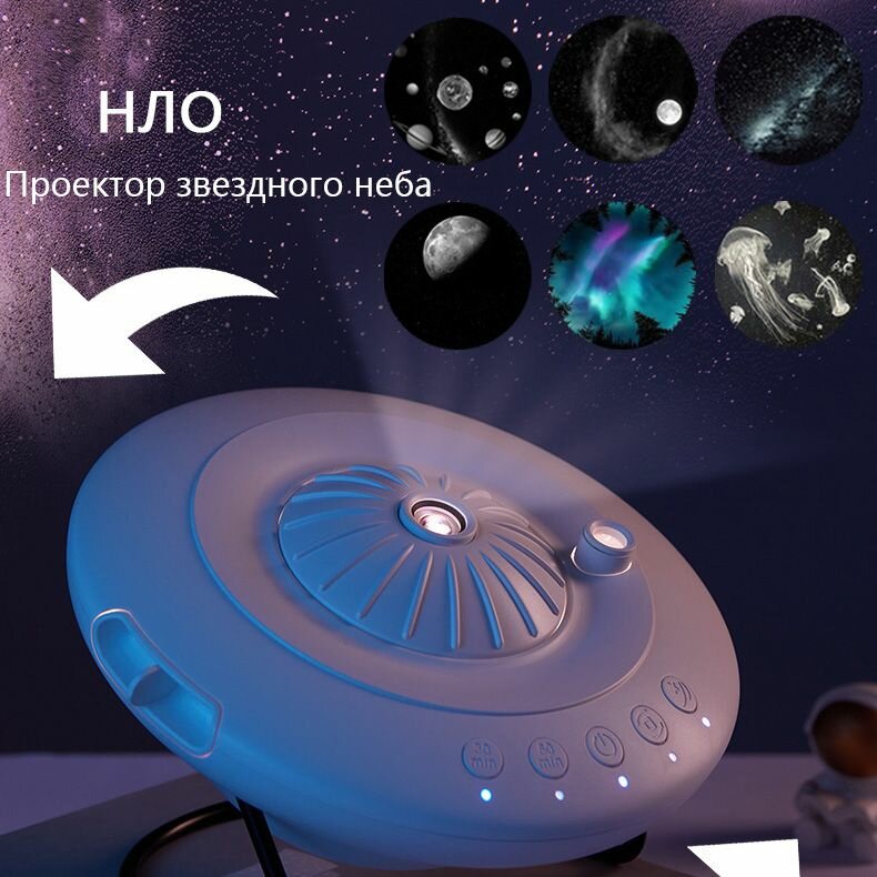 Проектор звездного неба Ufo, семейный планетарий, звездное небо проектор USB