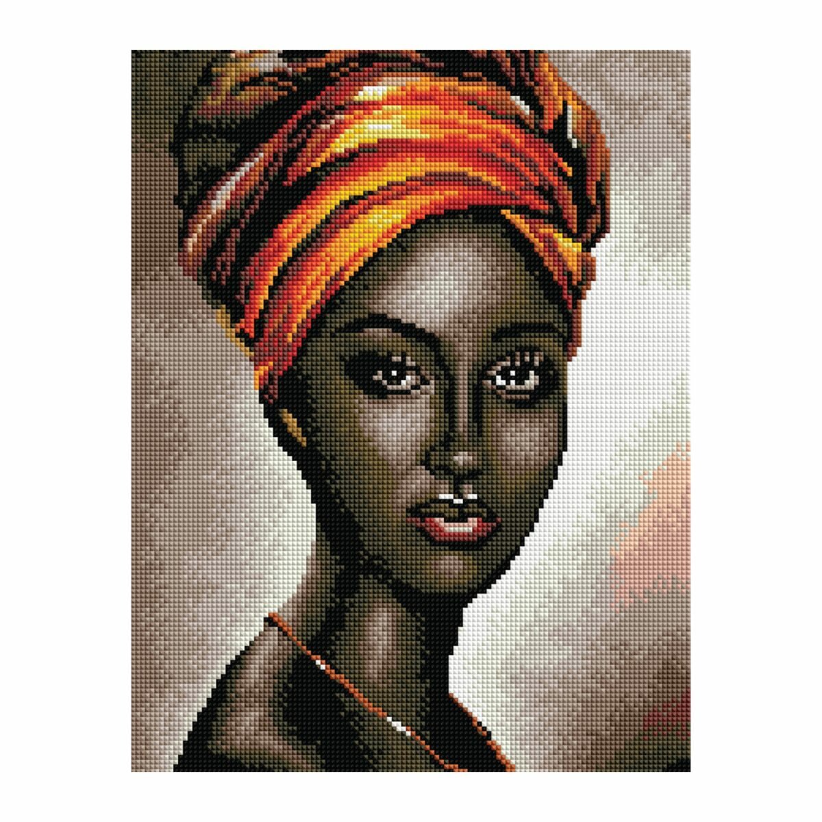 Алмазная мозаика Три Совы "Африканская женщина", 30x40см, холст, картонная коробка с ручкой (АМ3040_47544)