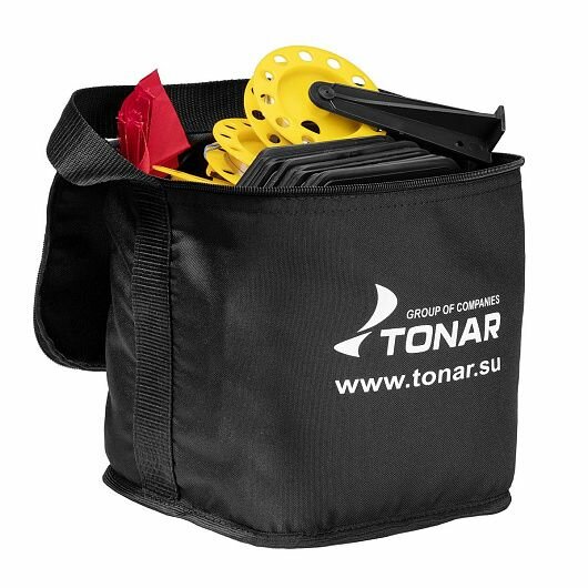 Тонар Набор жерлиц на подставке оснащенная ЖЗО-04 (d-185мм. катушка d-63мм) (10шт) тонар